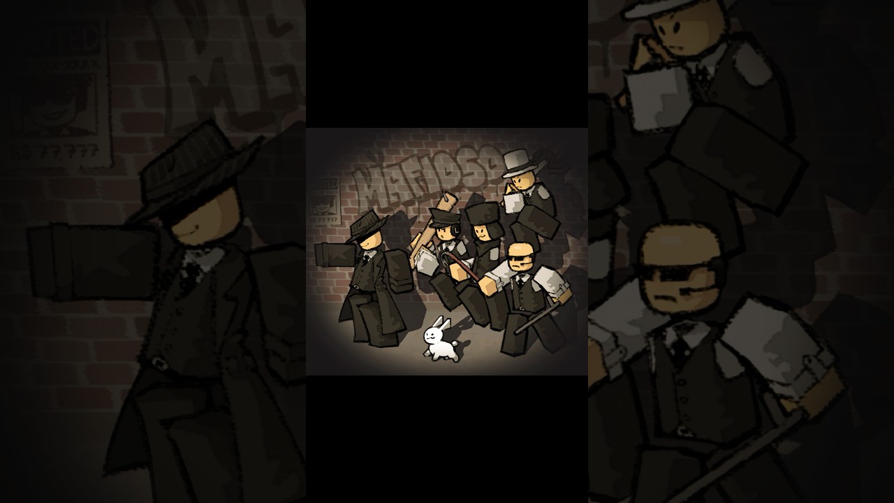 Mafioso & goons coloring process #roblox #forsaken #digitalart #mafioso #dreamgame #gubby #art