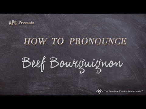 How to Pronounce Beef Bourguignon (Real Life Examples!)