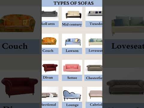 Types of sofas | name types of couches | shape sofa types #learnandgrowlage