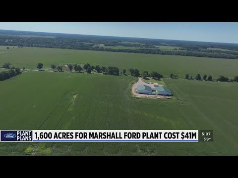 1,600 acres for Marshall Ford plant cost $41 million