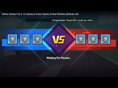 Pixel war || .Io Games || Crazy Games || Pixel Warfare ||Sharan-cell