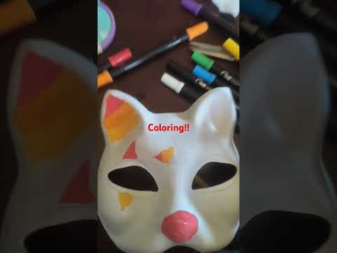 Make a THERIAN mask with me! #drawing #art #artist #cat #therian #clown