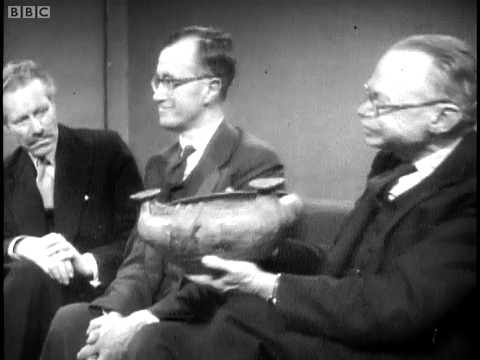 Vere Gordon Childe, archaeologist on BBC TV, 1956 | Life Imitating Art
