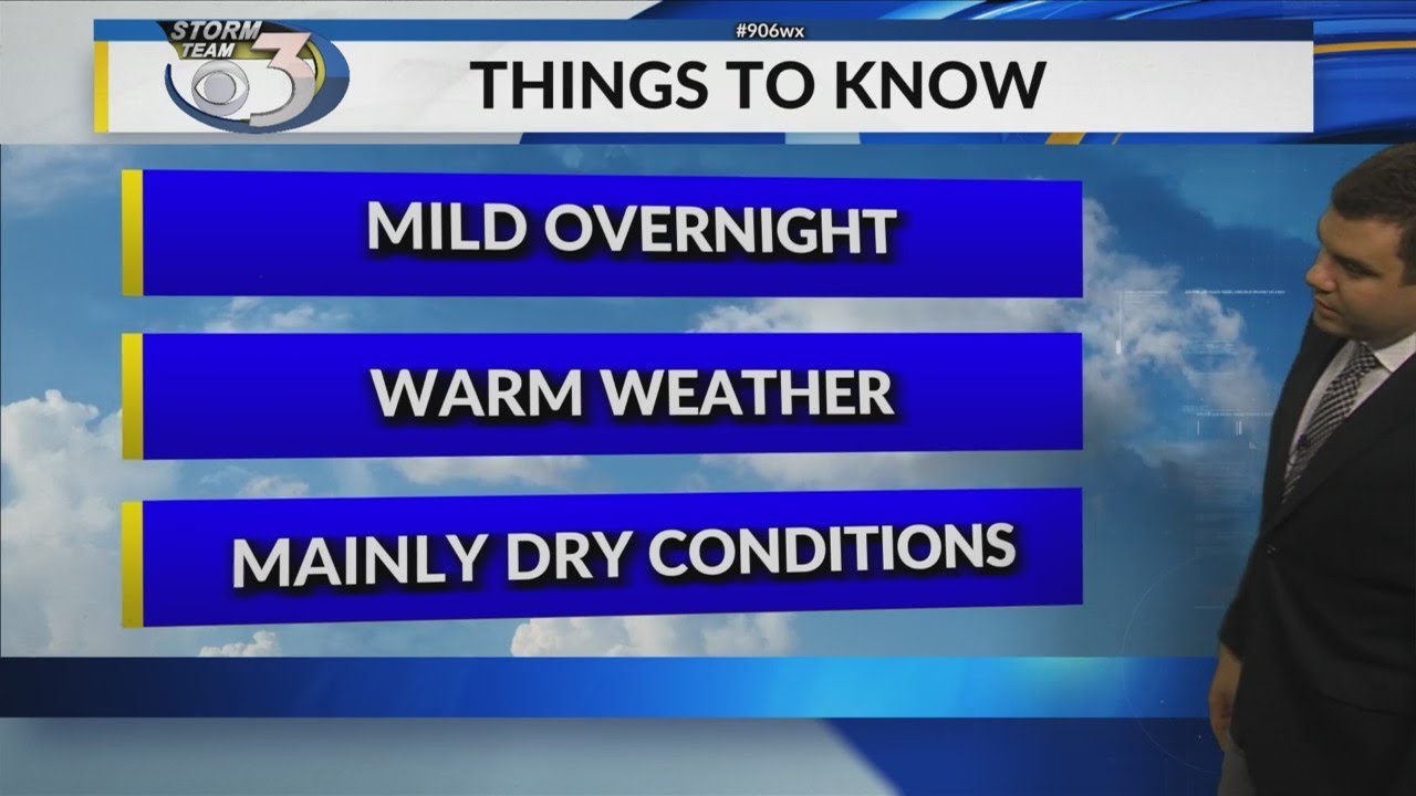 LOCAL 3 MONDAY OVERNIGHT WEATHER FORECAST 8/16/2021