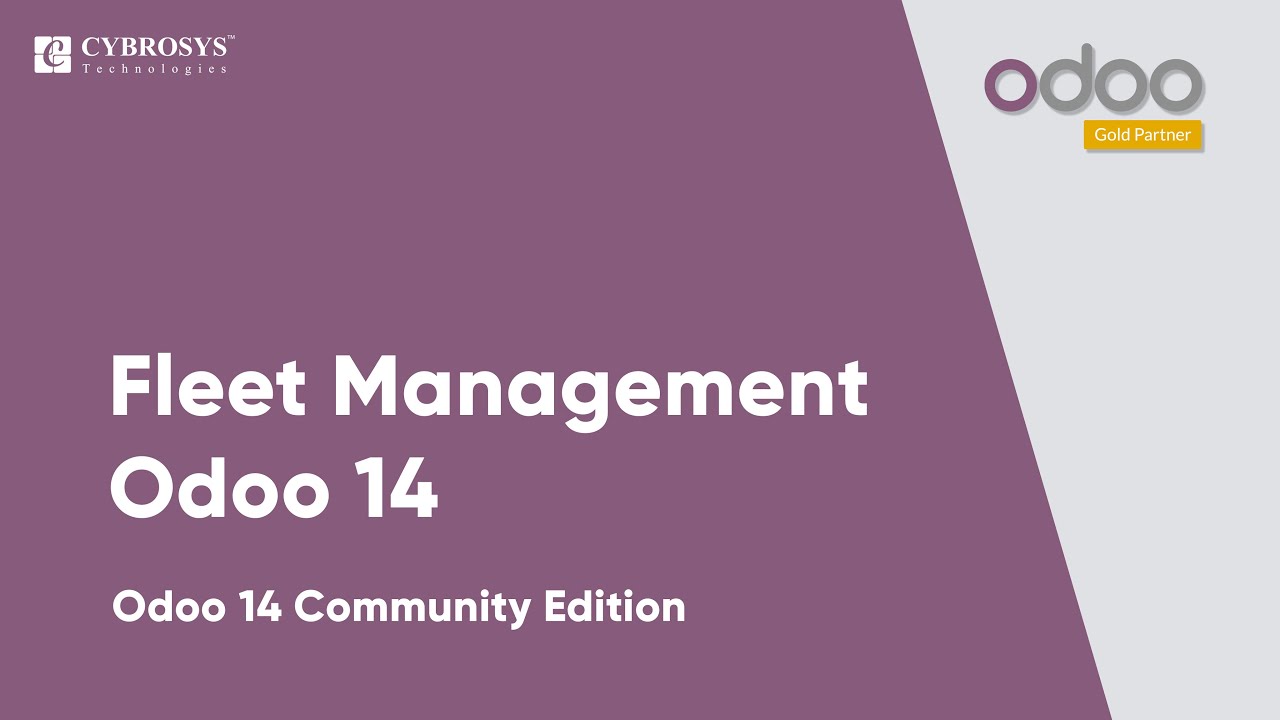 Fleet Management in Odoo 14 Community Edition