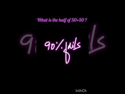 Half of 50+50🤔 kya he 💯🔥 #shorts #simplification #maths tricks #ytshorts @compitativemaths
