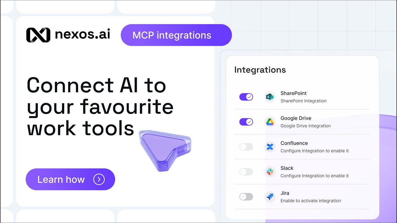 nexos.ai integrations: Connect AI to your work apps