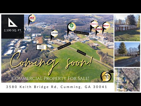 Cumming Commercial Property for Sale - 3580 Keith Bridge Rd, Cumming, GA 30041 by Gold Peach Realty