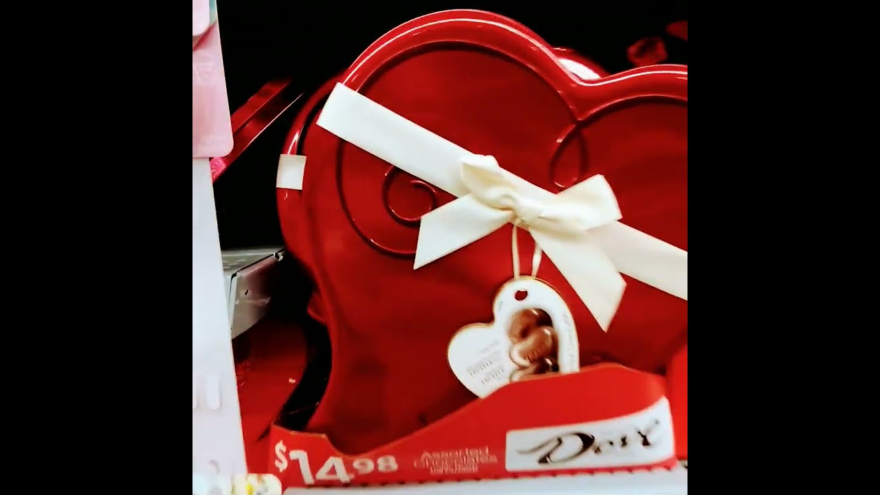 Valentines Day ‘Love shape’ box Godiva, Dove, Russell Stover brand Chocolates @Walmart. #shorts