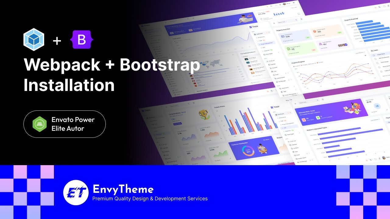 Trezo Admin Dashboard - Webpack + Bootstrap 5 Version Installation Video