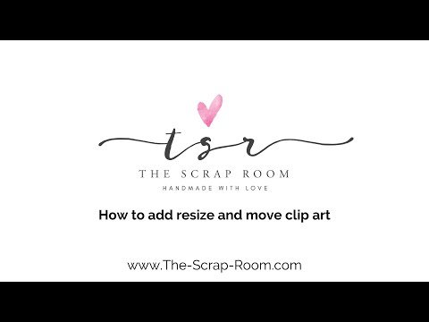 How to add resize and move clip art