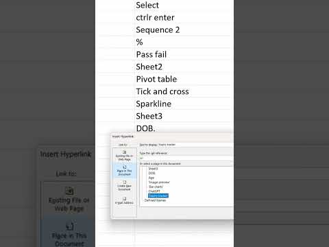 How to create Table of Contents in Microsoft excel #shorts #exceltips