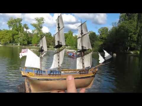 Modèle réduit RC : Daumesnil - Le Bounty de Didier - Première navigation - boat