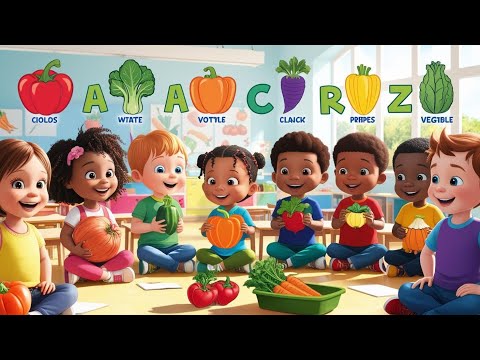 π₯¦ Learning Vegetables with Alphabets ||π₯ βLetβs Eat the Rainbow!β || Kids Learning ||