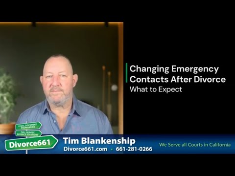 📇 What to Expect When Changing Emergency Contacts After Divorce? | Los Angeles Divorce #divorce661