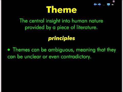 Literary Theme Part 1: Definition