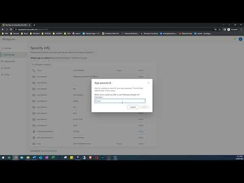Adding Microsoft (Office365) App Password