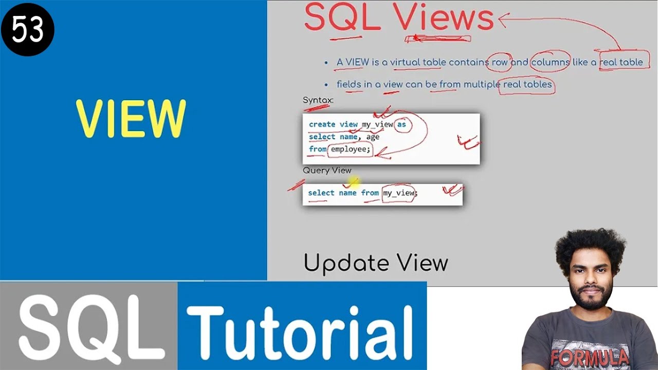 #53 View in SQL | SQL Tutorial