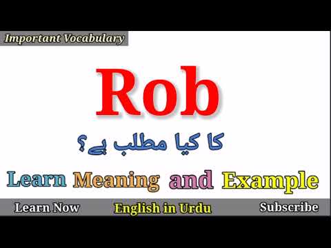 Rob meaning
