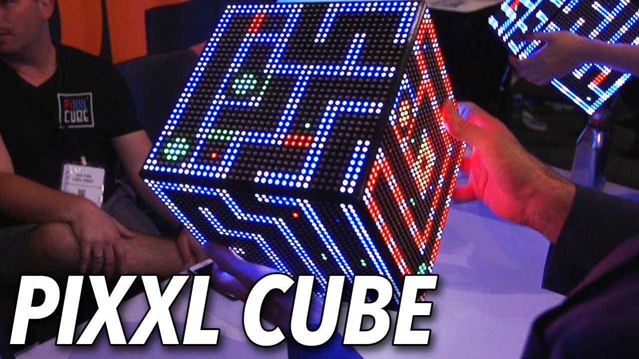 A Six-Sided LED Screen You Can Play Games On
