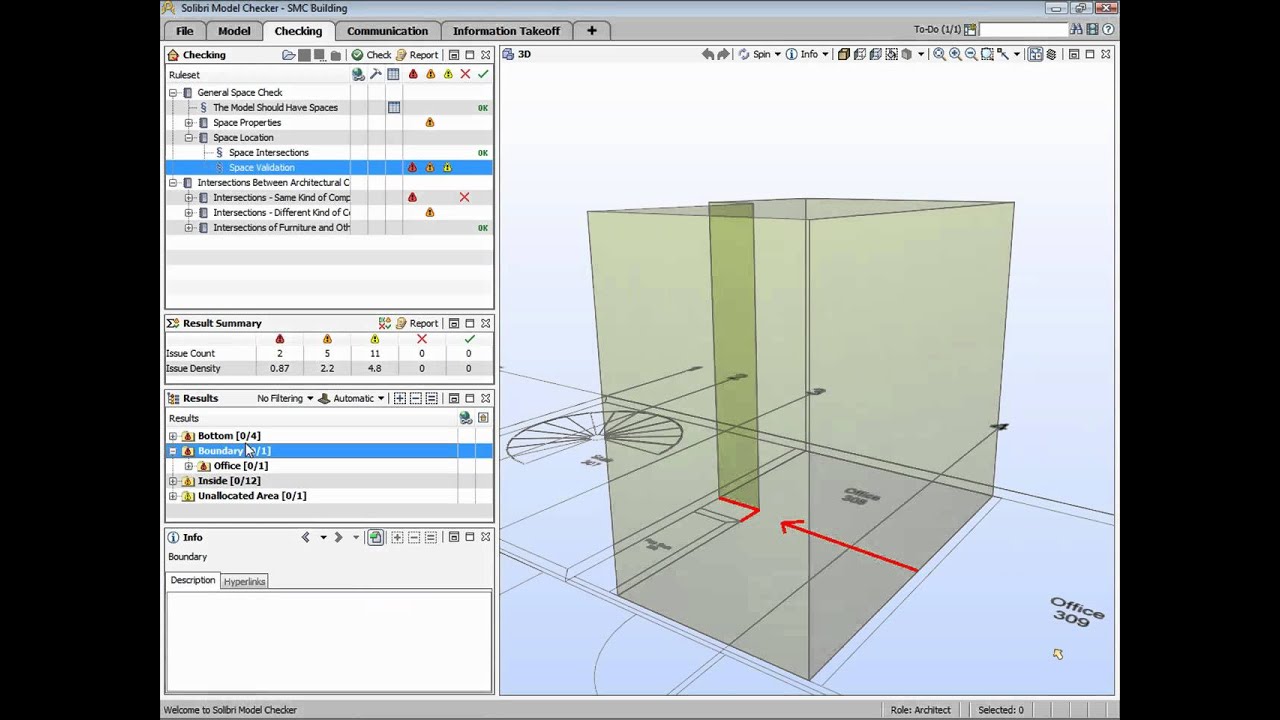 Solibri Model Checker - Checking Layout