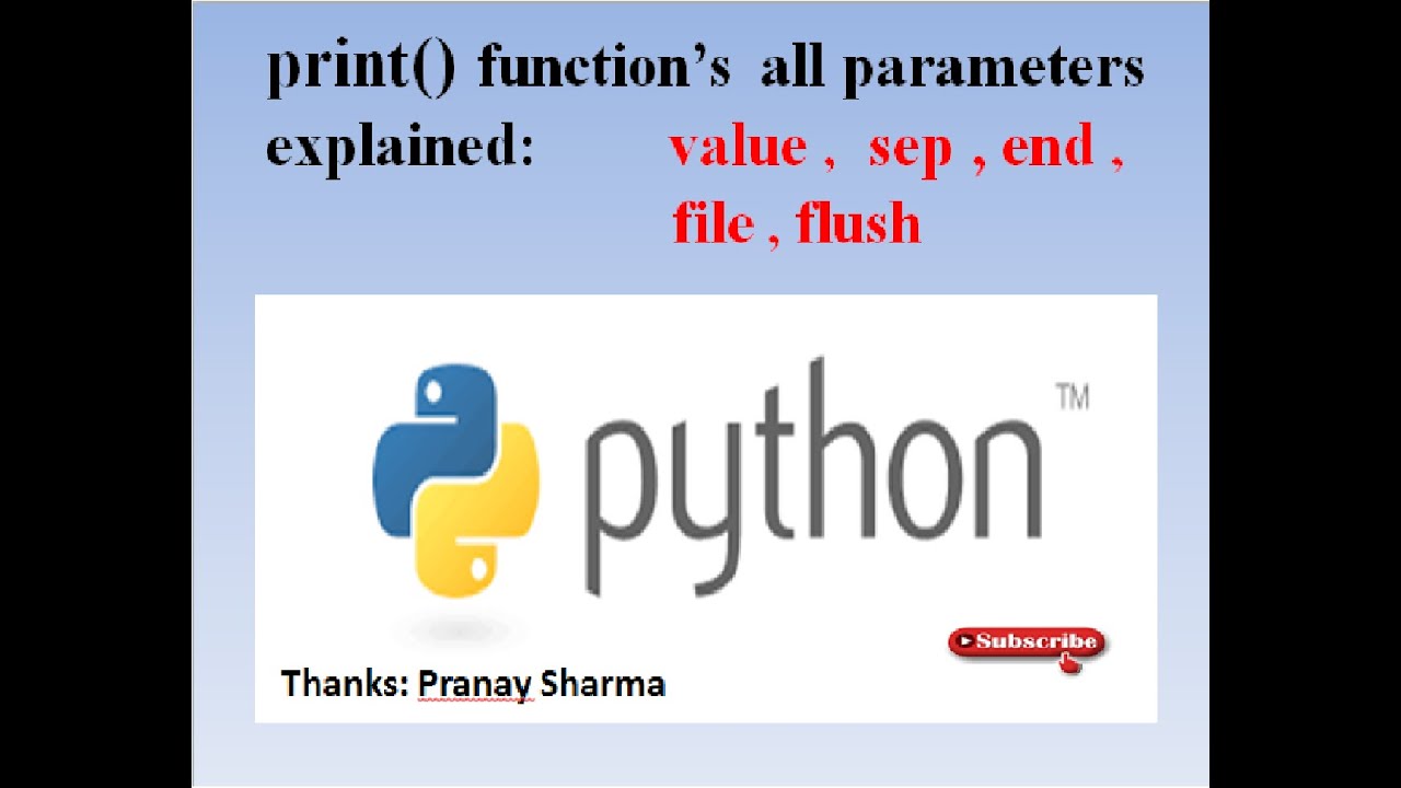 print in python| print() function| all parameters explained