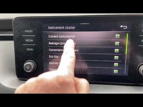 Skoda Kamiq, MFD Multi Function Display, MPG, Speed, How 222's guide, easy to follow