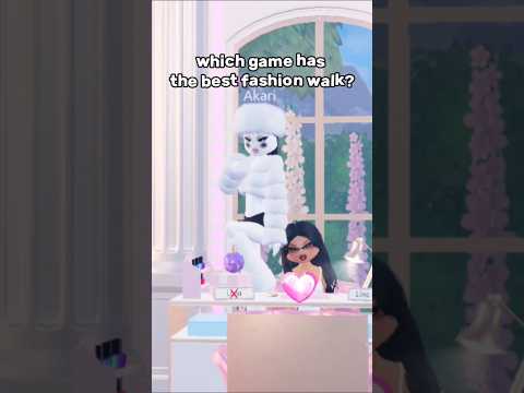 Which fashion game has the best walk? ๐ฅ #dti #itgirl #roblox #games #fypviral #shorts #fashion