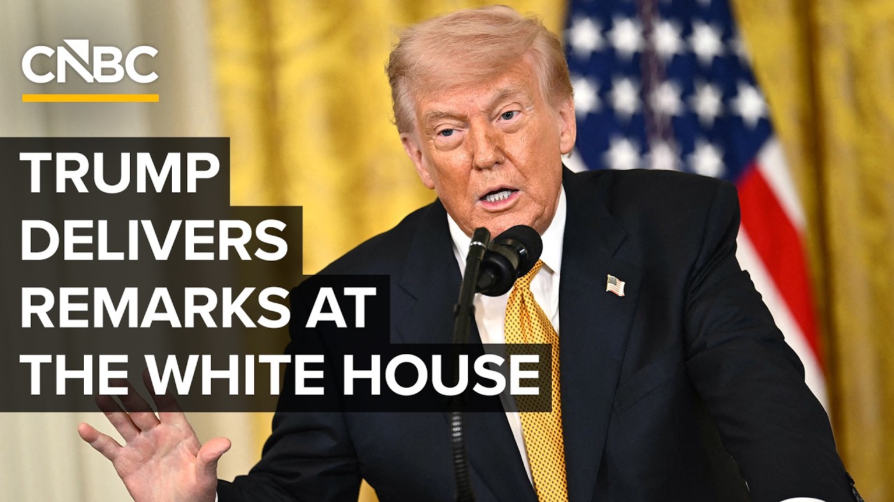 President Donald Trump delivers remarks at the White House — 5/8/2026