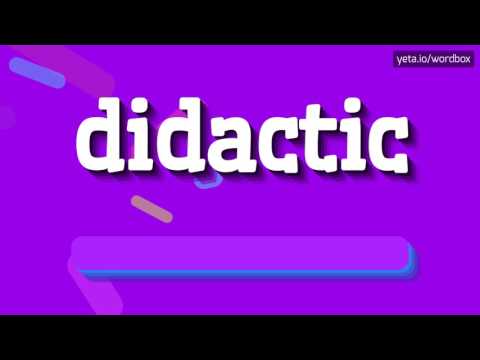 DIDACTIC - HOW TO PRONOUNCE IT!? (HIGH QUALITY VOICE)