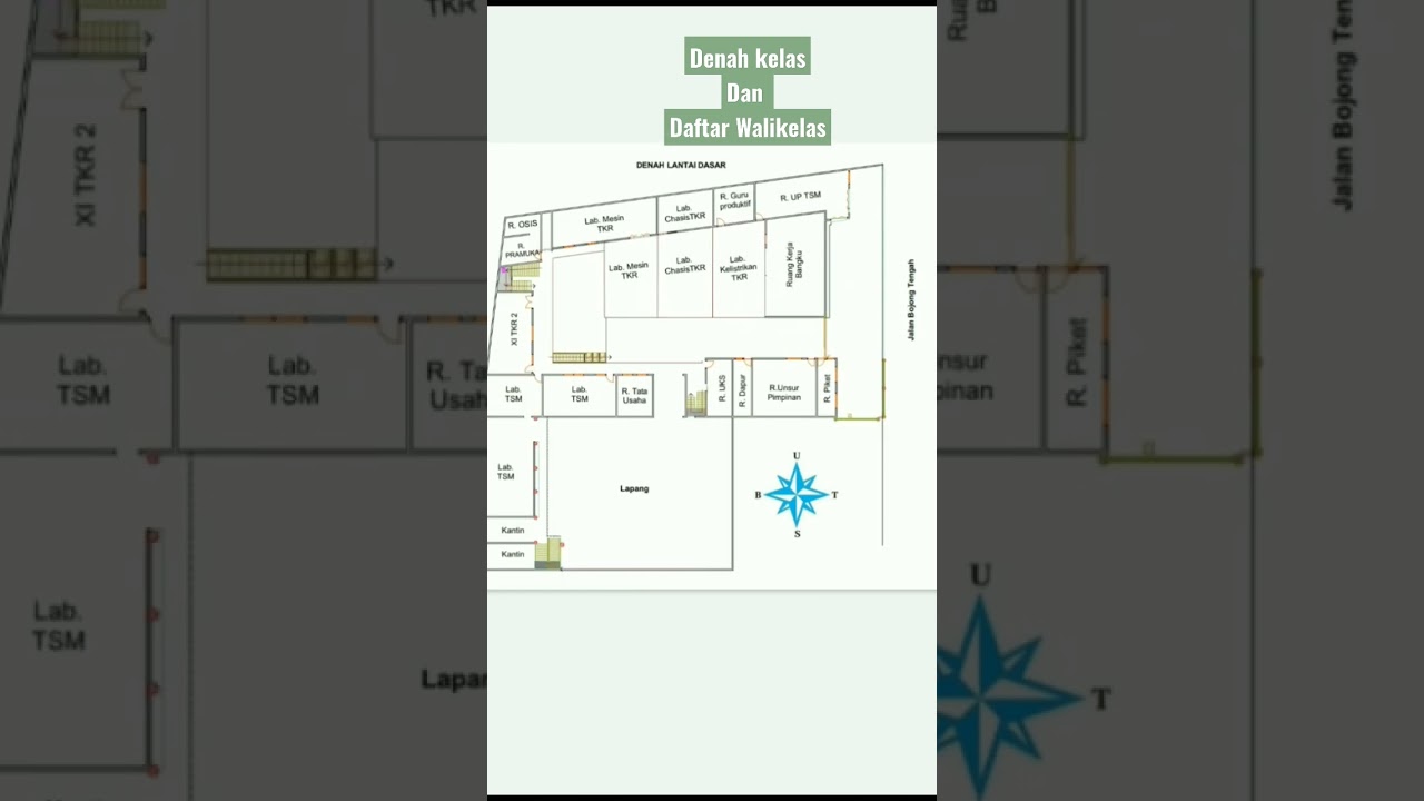 Denah kelas dan Walikelas!