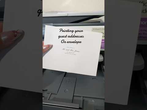 DIY Printing guest addresses on envelopes