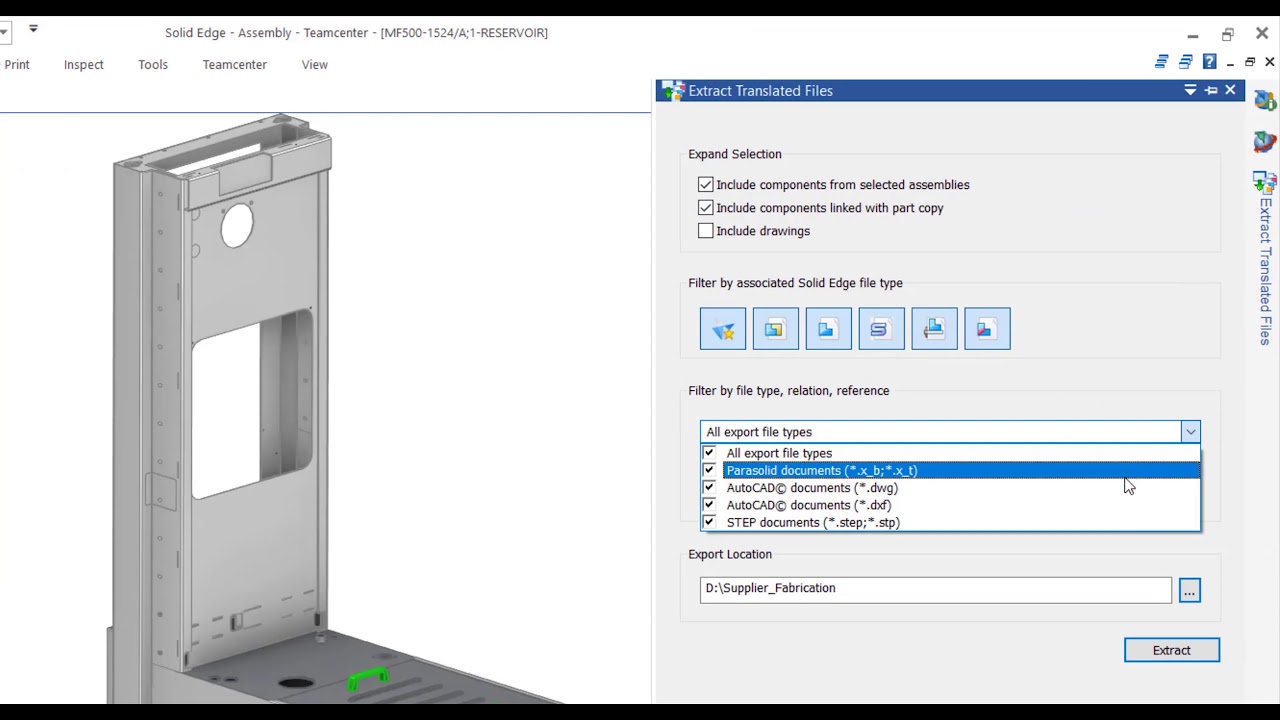 Customized Data Management in Solid Edge