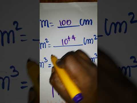 m to cm, m2 to cm2, m3 to cm3