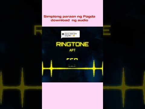 How to Download Tiktok Trend Audio and Set it as Your ringtone #ringtonetutorial #tiktoktips