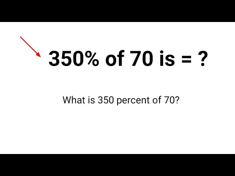 What is 350 percent of 70 || Percentage calculation || Percentage tricks ||