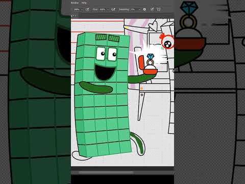 WOW! NB 40's Marriage Proposal #numberblocks #coloringstory #fanmade #shorts #drawing