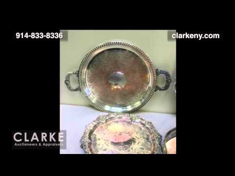 Post Auction | Silverplate with Heavy Christofle Signed Stand | Silver | Clarke Auction Gallery