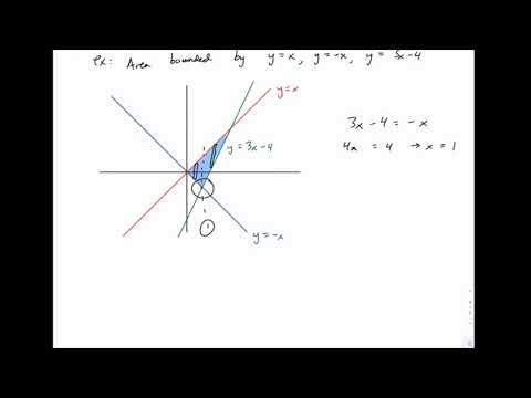 Calculus 2: 22 - Area enclosed by three functions