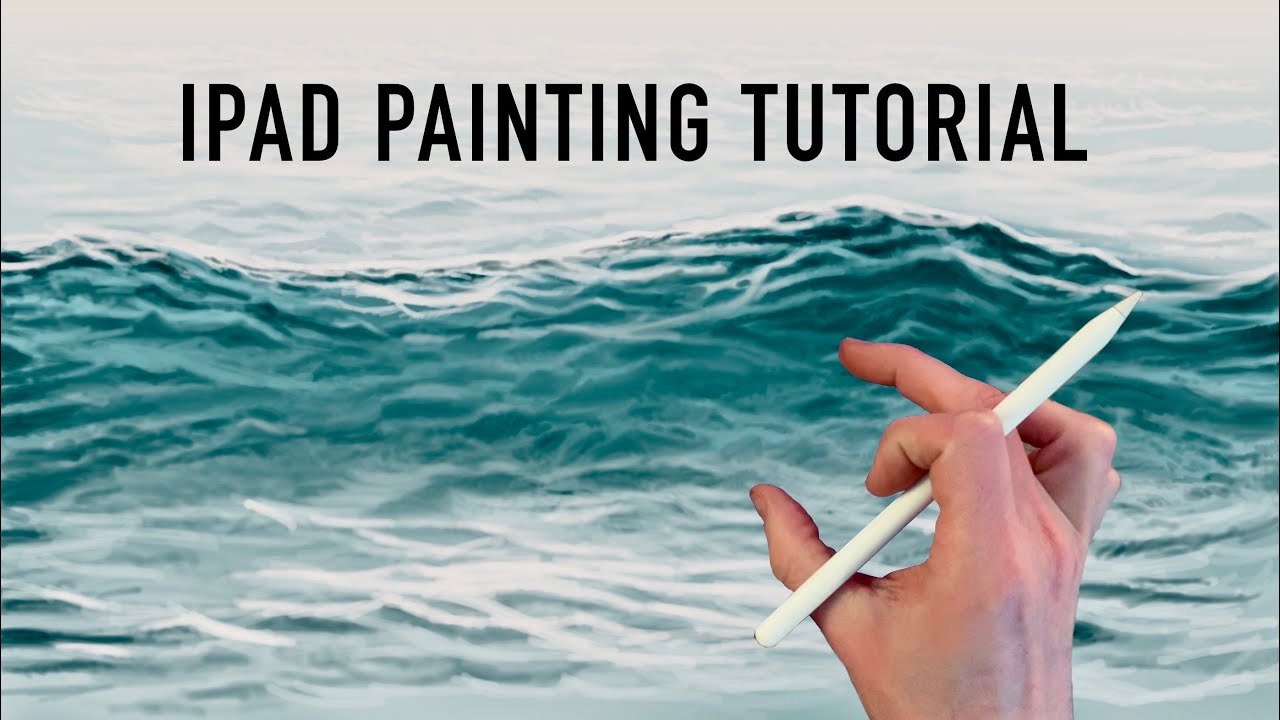 HOW TO PAINT WAVES - iPad painting tutorial in Procreate