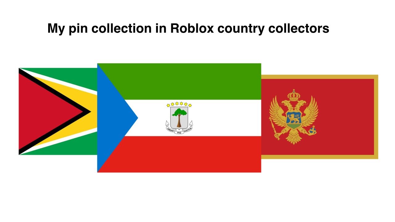 My pin collection in roblox country collectors!
