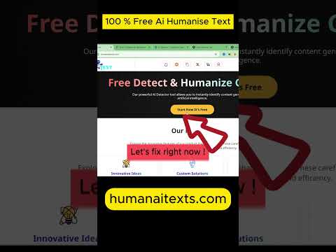 Free Ai Text humanizer 100% #chatgpt #ai #website