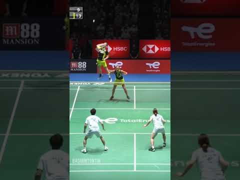 Good rally! #badminton #doubles