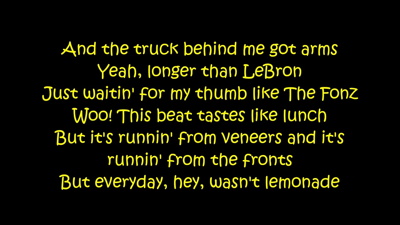 N.E.R.D. ft Rihanna - Lemon (Lyrics On Screen)