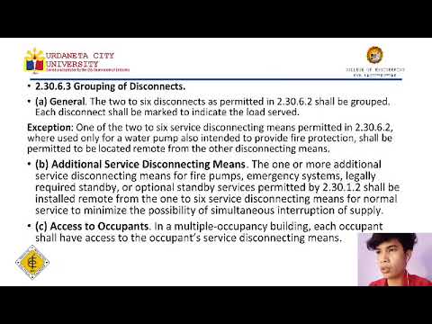 SERVICE EQUIPMENT -DISCONNECTING MEANS