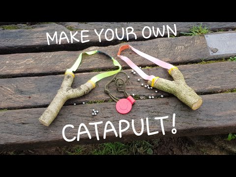 how to make a catapult natural bushcraft slingshot