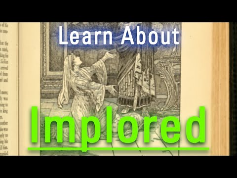 How to Say Implored in English? | What is Implored? | How Does Implored Look?