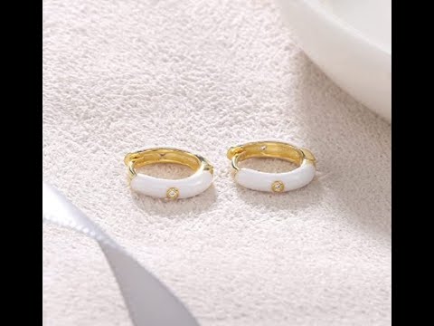 2021 NEW Hoop Earrings for Women, 9mm 14K Gold Plated Earrings for Women by Kosiner