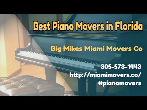 Best Piano Movers in Florida - Big Mikes Miami Movers Co #miamimovers #movingcompany