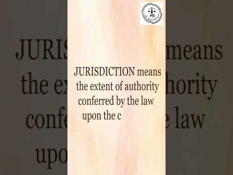 Meaning of the term Jurisdiction | Adv Melisa Rodrigues